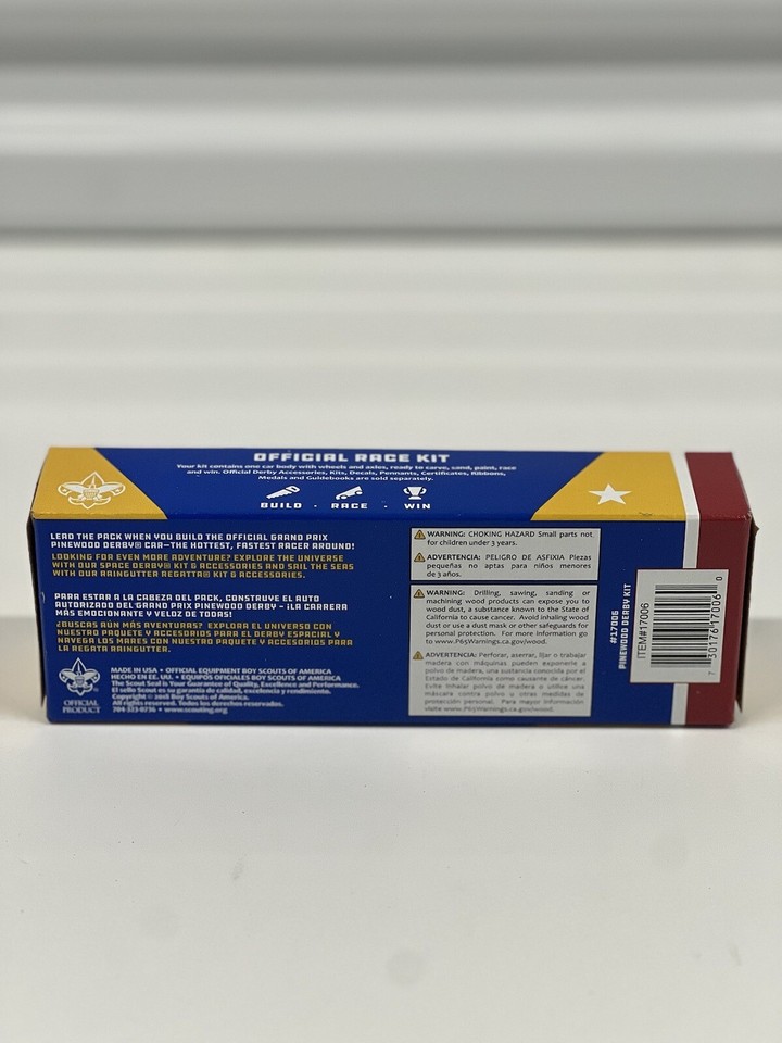 Boy Scouts of America Official Pinewood Derby Car Kit 787793316036| eBay