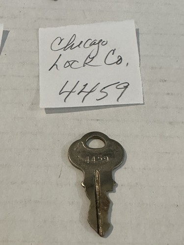 Chicago Lock Co. Key #4459 - Vintage - Brass - for Gumball, Arcade ...