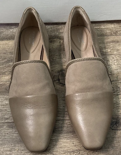 Rockport Womens 7.5 Loafers Flats Leather Shoes