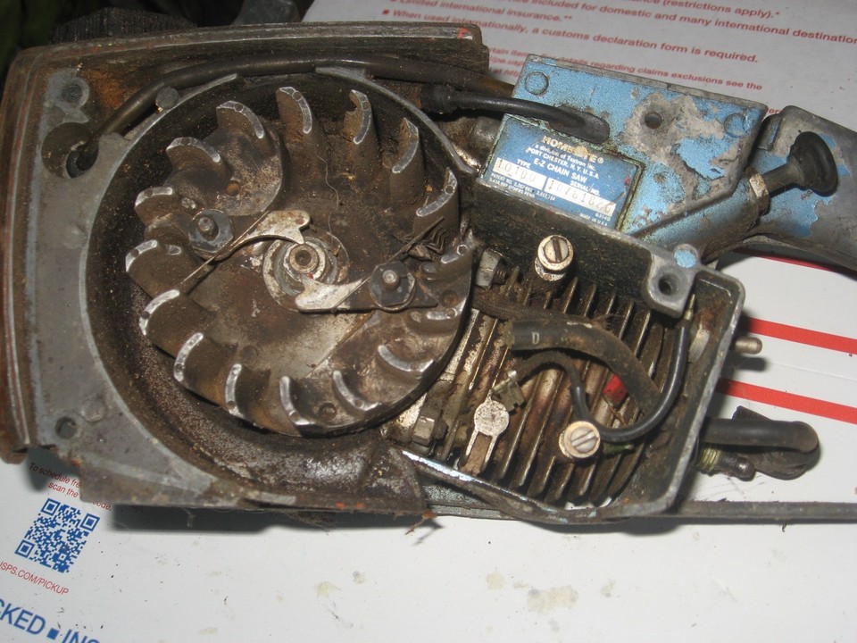EARLY BLUE HOMELITE CHAINSAW MODEL EZ | eBay
