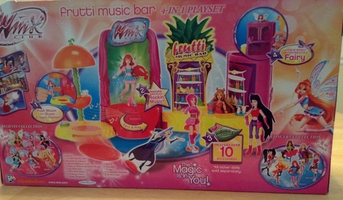 Winx Club Frutti Music Bar Playset with Mini 3.75" Bloom Doll ...