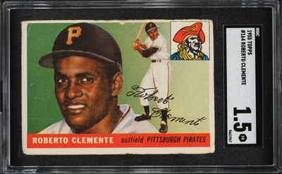 1955 Topps #164 Roberto Clemente Rookie Card SGC 1.5 | eBay