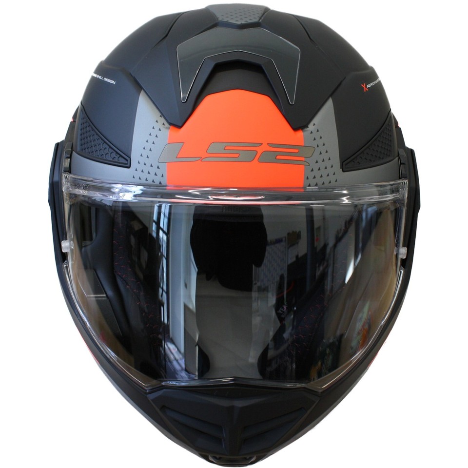 LS2 Motorcycle Helmet 3XL Advant X Oblivion FF901 Flip up Black ...
