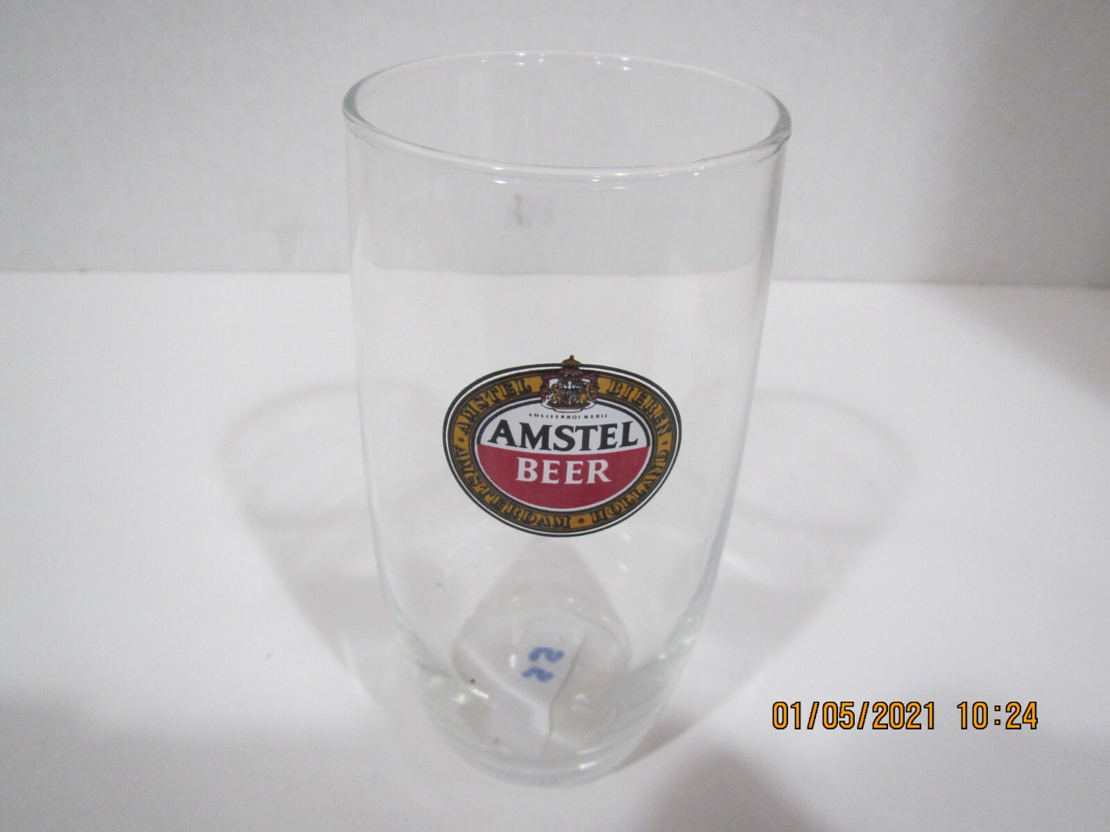 #55 AMSTEL Bier Beer Glass AMSTEL BIER 5" High Super Nice Amstel Beer ...