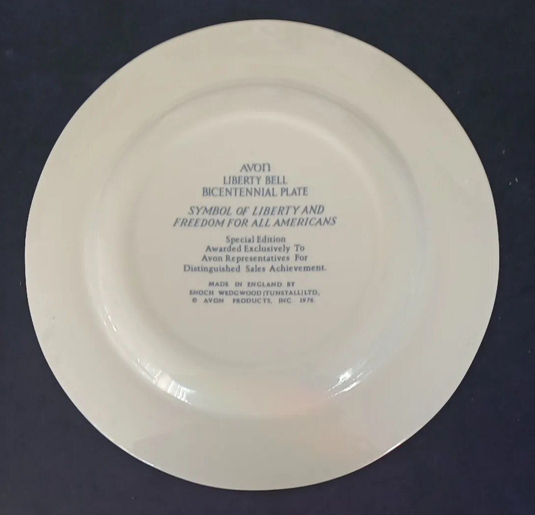 Wedgewood Bicentennial Collector's Liberty Bell Plate Made For Avon ...