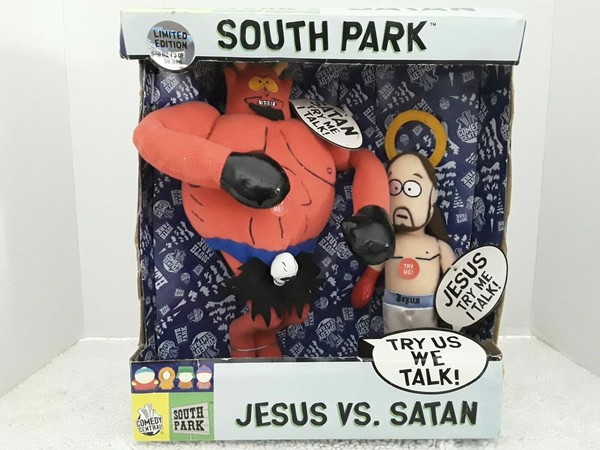 South Park Limited Edition Jesus Vs. Satan Plush Toy Figure by Fun 4 ...
