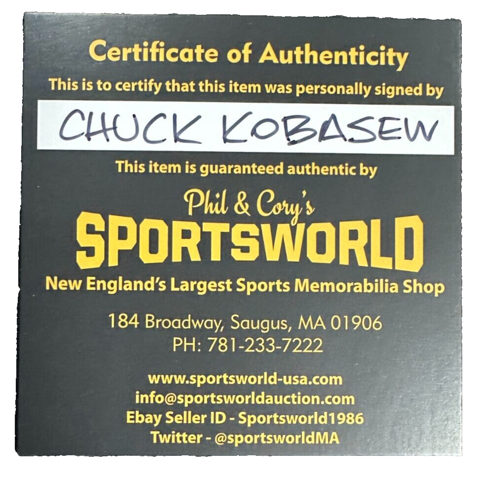 Chuck Kobasew Autographed Boston Bruins Hockey Puck NHL | eBay