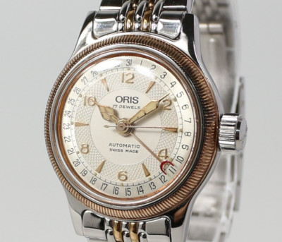 [Exc+5] ORIS Pointer Date 7464C 28mm Silver Dial Day Automatic Women's ...