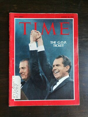 Time Magazine August 16 1968 The Republican Convention Richard Nixon ...