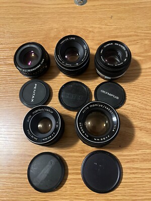 LOT of 5 Vintage Camera Lenses From A Variety of Brands - READ | eBay