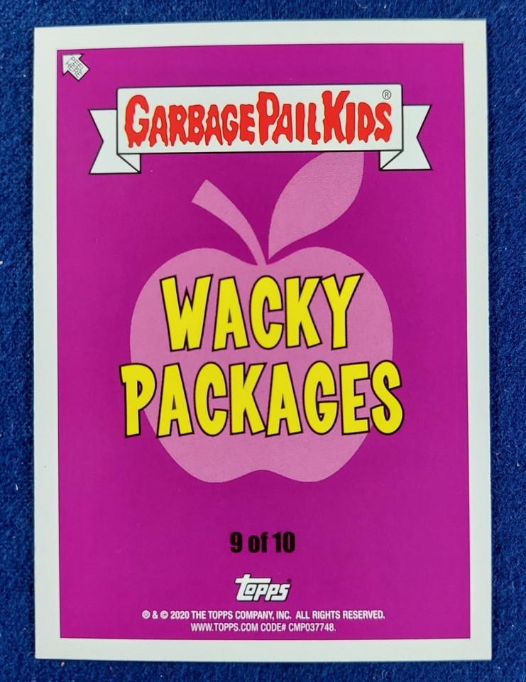 2020 Garbage Pail Kids Late to School Wacky Packages #9 Playskull ...
