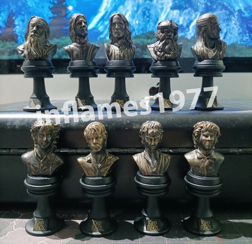 YUGIN Lord Of The Rings Mini Bust set of 9 (Frodo, Legolas, Gandalf ...