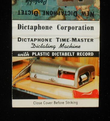 1950s Dictaphone Time-Master Dictating Machine Dictet Recorder NYC NY ...