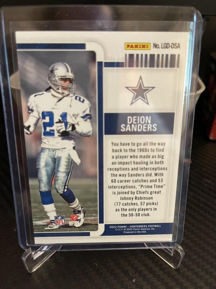 2022 Panini Contenders Legendary Deion Sanders Card 88/99 HOF | eBay