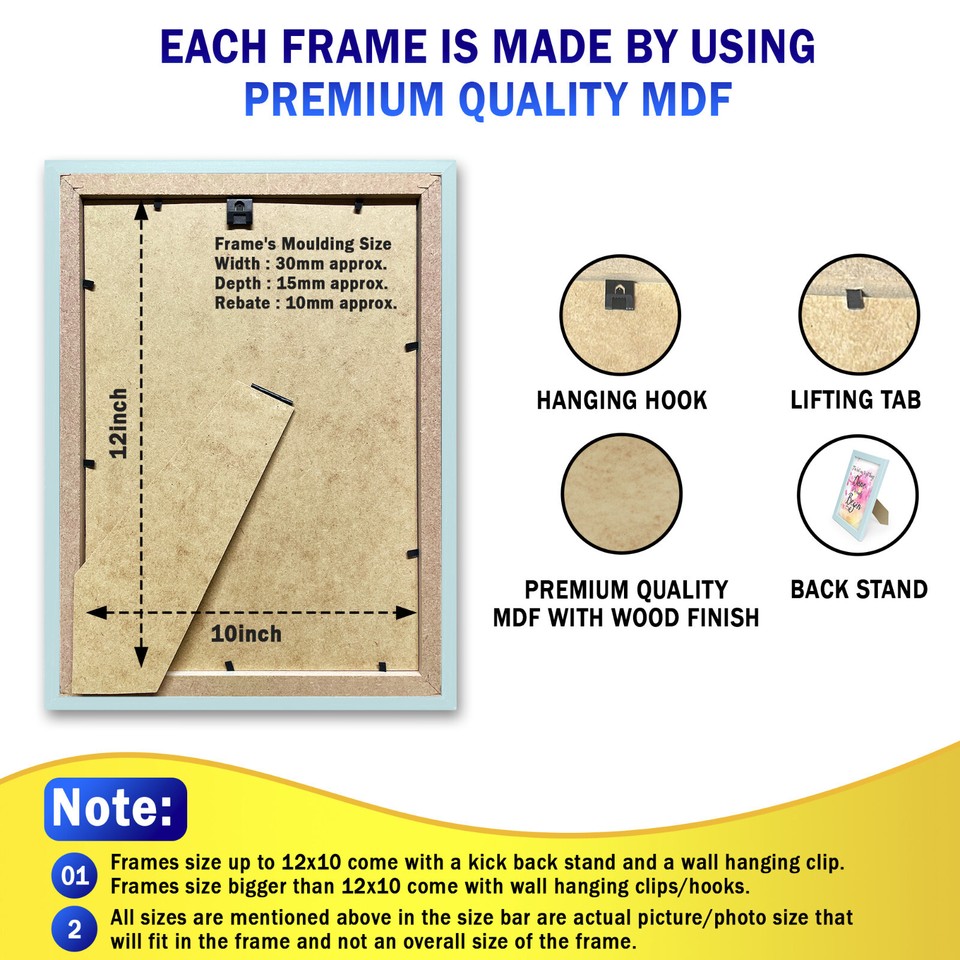 A1 A2 A3 A4 Picture Frames Photo Frames Maxi Poster size Frames Black ...