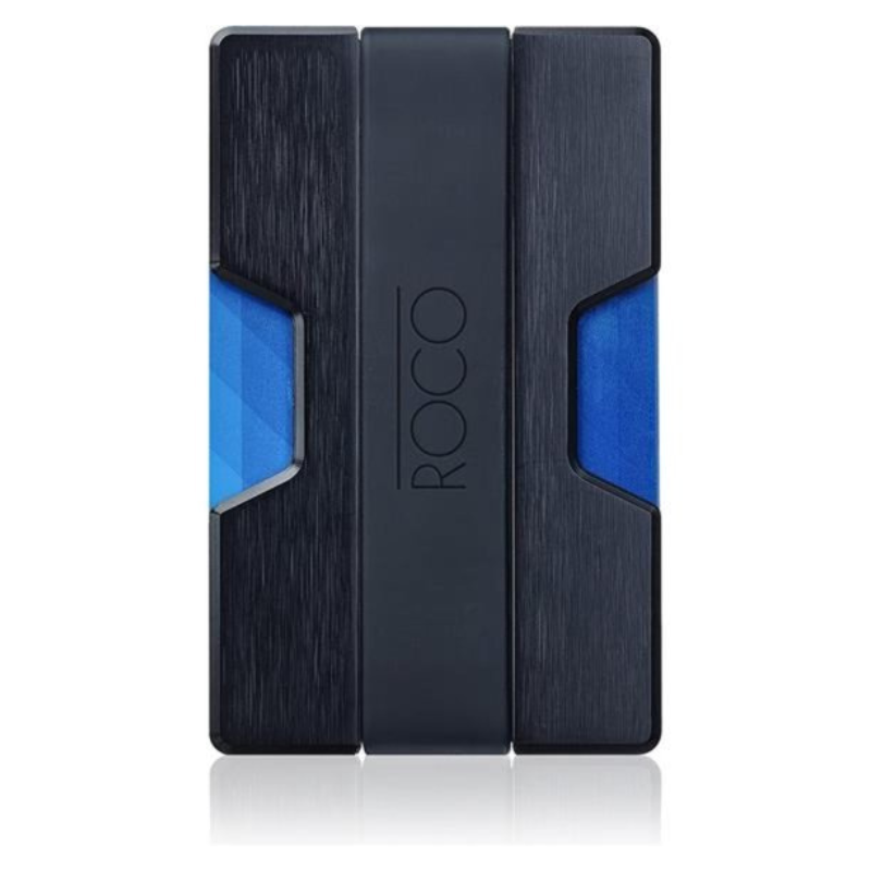 Roco Minimalist Aluminum Slim Wallet RFID Blocking Money Clip ...