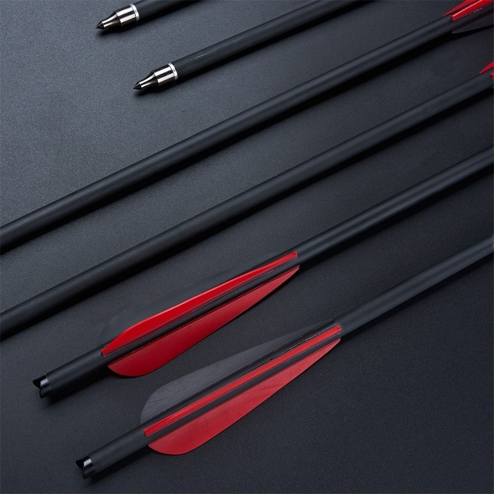 12PCS 20 Inch Hunting Crossbow Bolts Mix Carbon Arrows Archery Crossbow ...