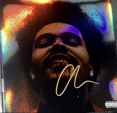 CD The Weeknd Hand Signed Holographic Booklet Collectible After Hours ...