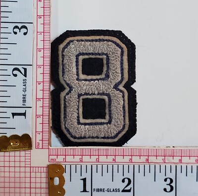 Number 8 Eight Jacket Patch Applique Crest Logo Badge o1 | eBay