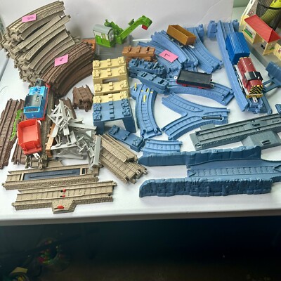 Large Lot of Thomas The Train Trackmaster Tracks, Trains, Cranky And ...