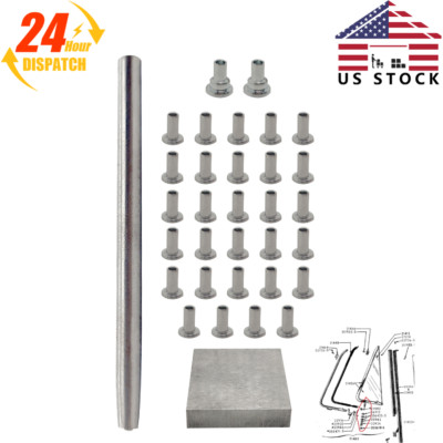 1964-87For Chevy GMC Truck Vent Window Rear Edge Seal Rivet Kit+Pivot ...