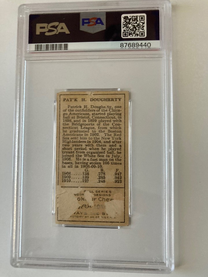 1909-11 T205 Gold Border - Patsy Dougherty Red Sock Emblem -Authentic ...