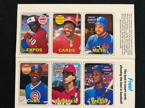 Oct 1989 & Apr 1990 Baseball Card Magazine BB Uncut 6 Panels-Fisk ...