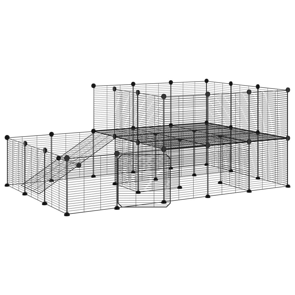 44-Panel Cage with Door Black 35x35 Steel G2M5 | eBay