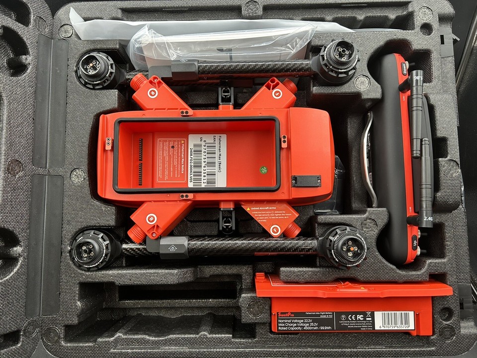 Swellpro FD2 Fisherman MAX Heavy Lift Fishing Drone, Advanced Set NEW ...