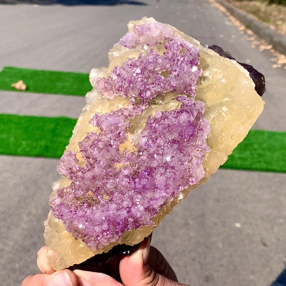 2.04LB Natural purple Cube Fluorite Mineral Crystal Specimen/China | eBay