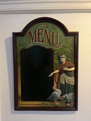 modern vintage country corner cafe restaurant kitchen menu sign wooden ...