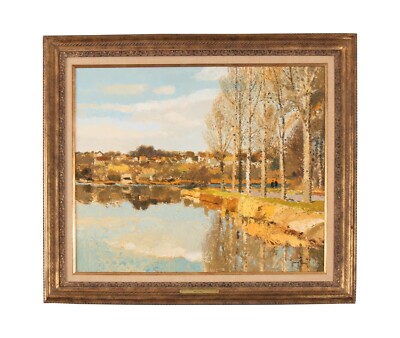 Gerard Passet French 1936-2013 Original Large Oil Painting on Canvas ...