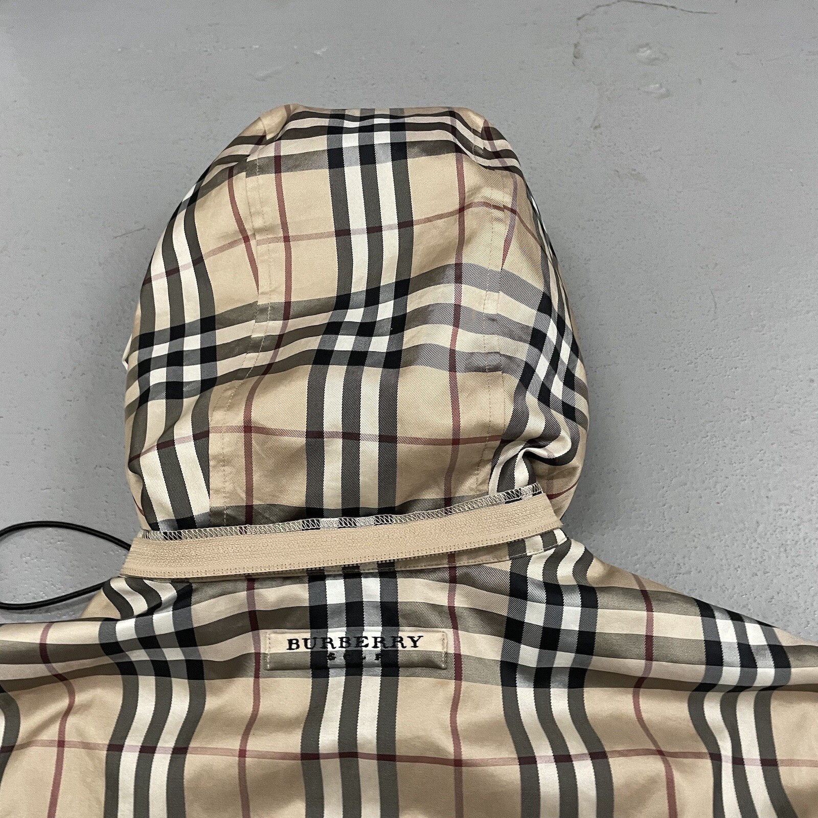 Burberry Golf Nova Check Plaid Full Zipper Jacket Bei… - Gem