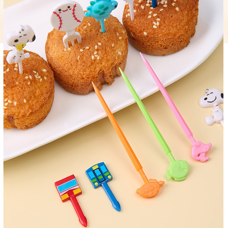 Cute Fruit Fork Mini Cartoon Children Snack Cake Dessert Pick Toothpick ...