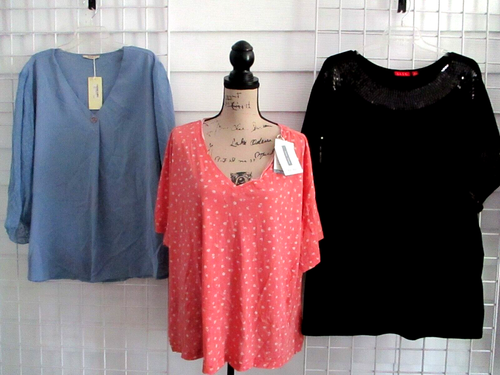 NWT Lot of 3 Woman's Trendy Blouse/Tunic Light Weight Tops Sz 3X | eBay