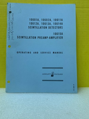 HP (02307-1) 10601A 10602A 10611A 10612A 10613A 10614A 10615A ...