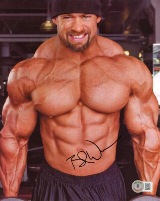 BRANCH WARREN SIGNED AUTOGRAPHED 8x10 PHOTO BODYBUILDING LEGEND RARE ...