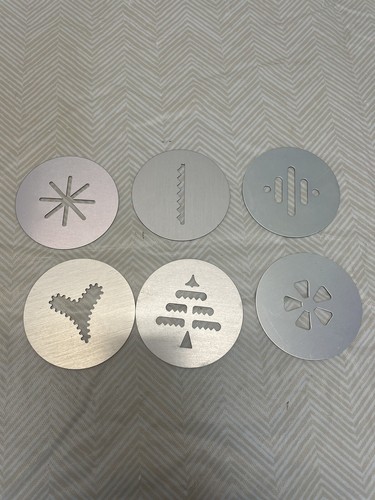 Proctor-Silex Super Shooter Plus Cookie Press 6 Disks Replacement Parts ...