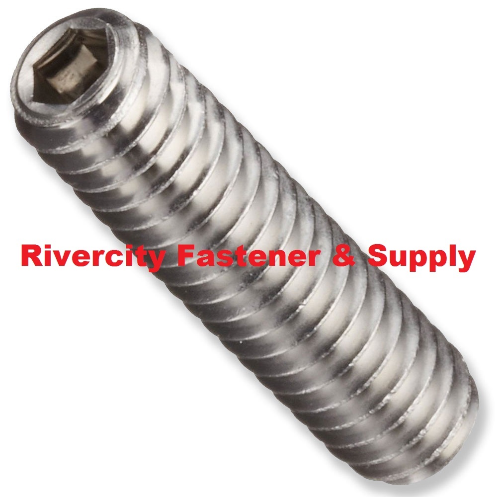 (12) M6-1.0x35 Socket Set Screw Cup Point Stainless Grub Screws 6mm x ...
