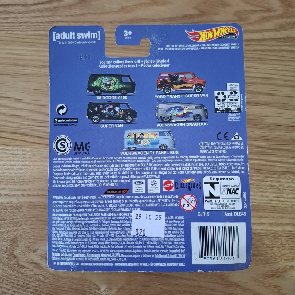 Hot Wheels Premium Pop Culture Rick & Morty Volkswagen Drag Bus | eBay UK