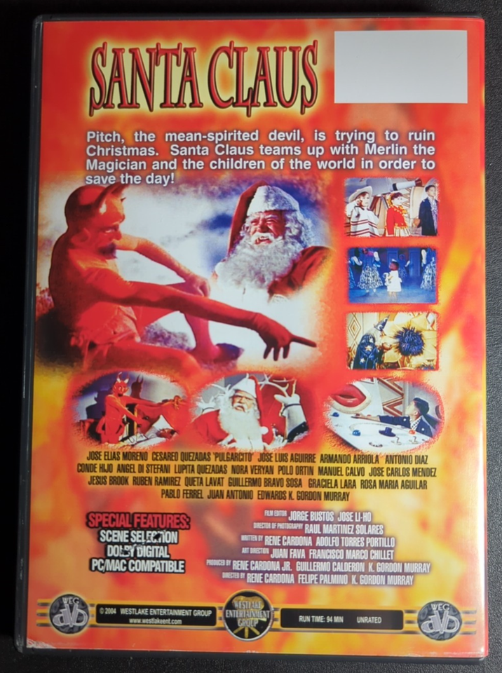 Santa Claus (DVD 1959) Cult Fantasy José Elías Moreno ~ Buy 2 Get 1 ...