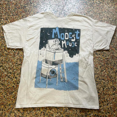 Vintage Modest Mouse Band WHite Shirt Unisex Concert S to 5XL | eBay