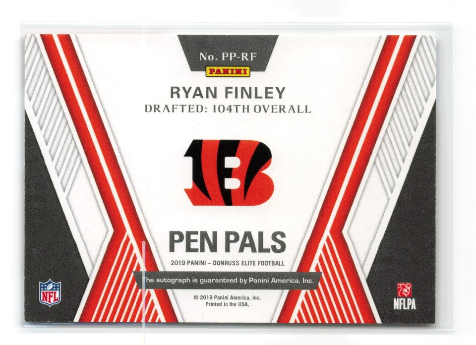 RYAN FINLEY #pp-rf 2019 PANINI DONRUSS ELITE PEN PALS AUTO | eBay