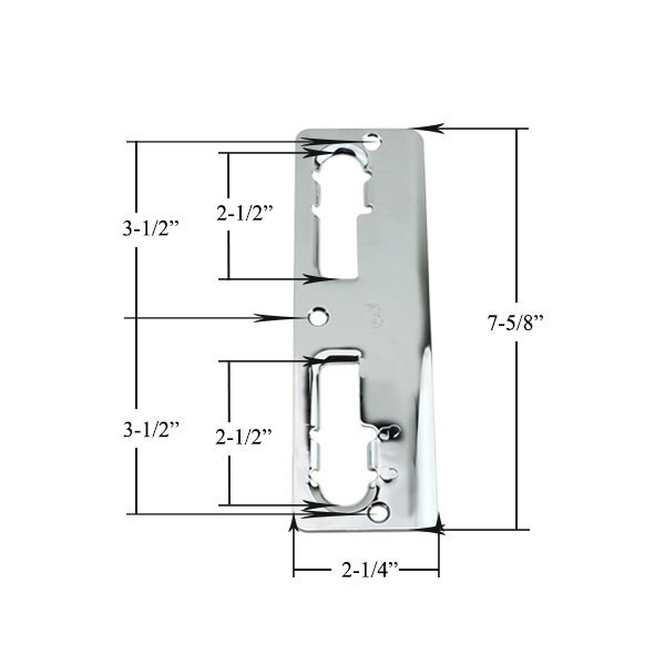 Pella Strike Plate Multipoint Lock Hinged French Door - 7-5/8" Oil ...