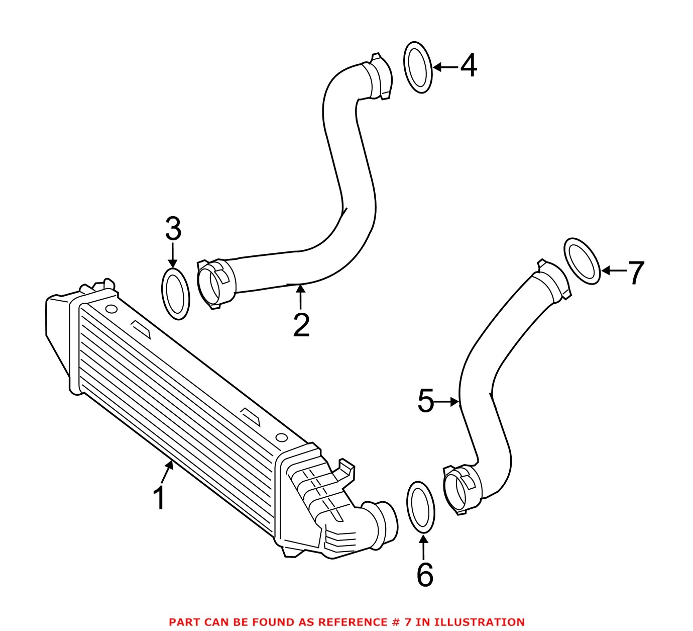 For Mercedes Genuine Turbocharger Intercooler Tube Seal 0219976545 | eBay