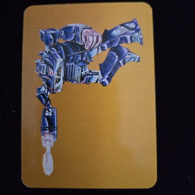 EX Transformers G1 Hasbro Action Cards 1985 122 Shockwave Left Orange ...