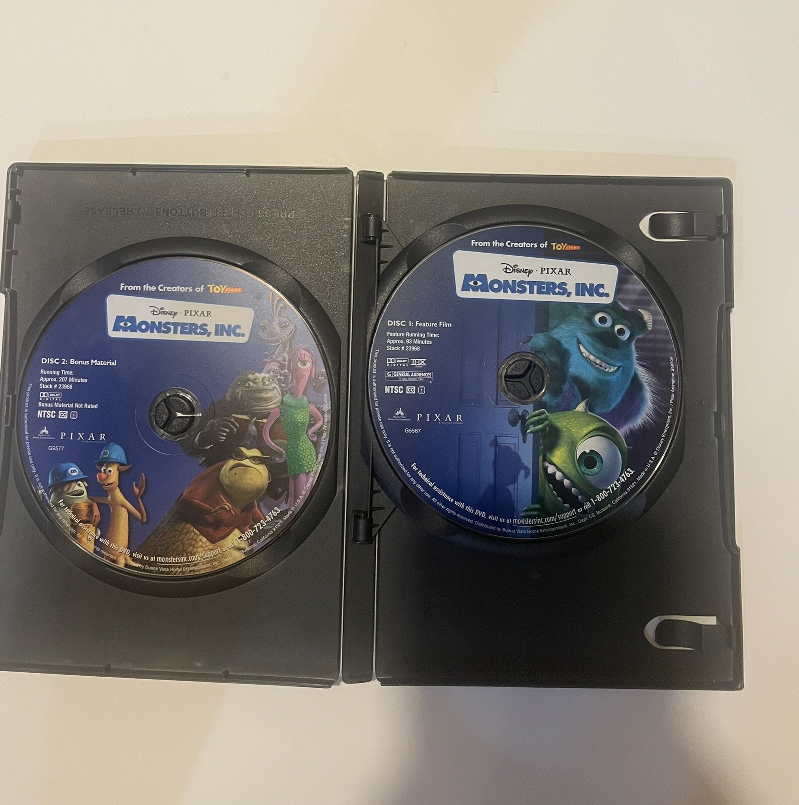 Monsters, Inc. DVD-2002-2-Disc Set-Collectors Edition. 786936164886| eBay