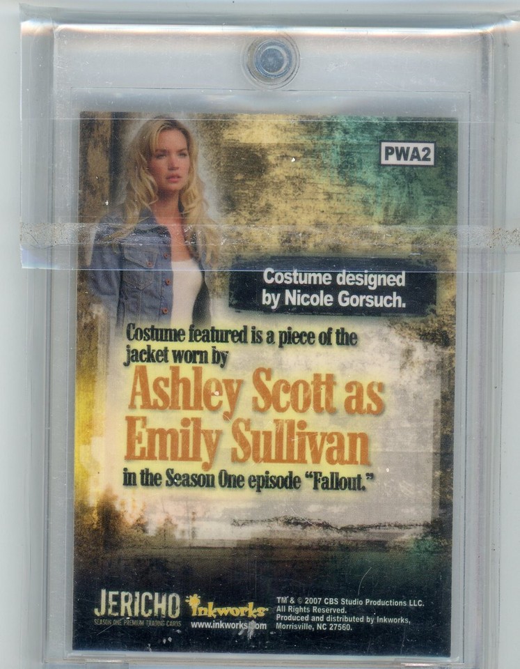 2007 INKWORKS JERICHO EMILY SUILLIVAN AUTO AUTOGRAPH SHOW USED RELIC SP ...