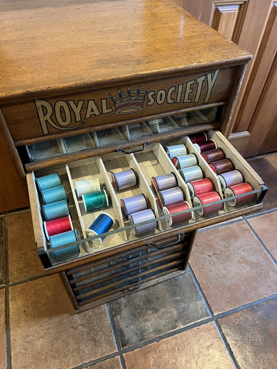 Thread Cabinet My "new" Vintage Thread Cabinet! Quiltingboard Forums