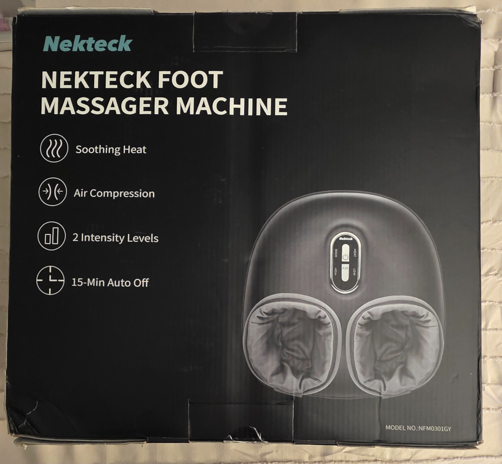 Nekteck Shiatsu Foot Massager Machine - Black (NK-FM-0301-GY-SP) for ...